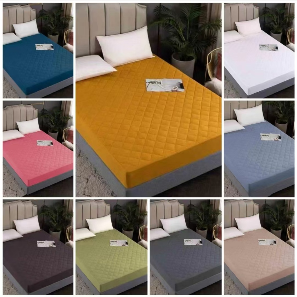 FULLY GARTERIZED BEDSHEET (BED COVER) MATTRESS PROTECTOR FITTED SHEET ...