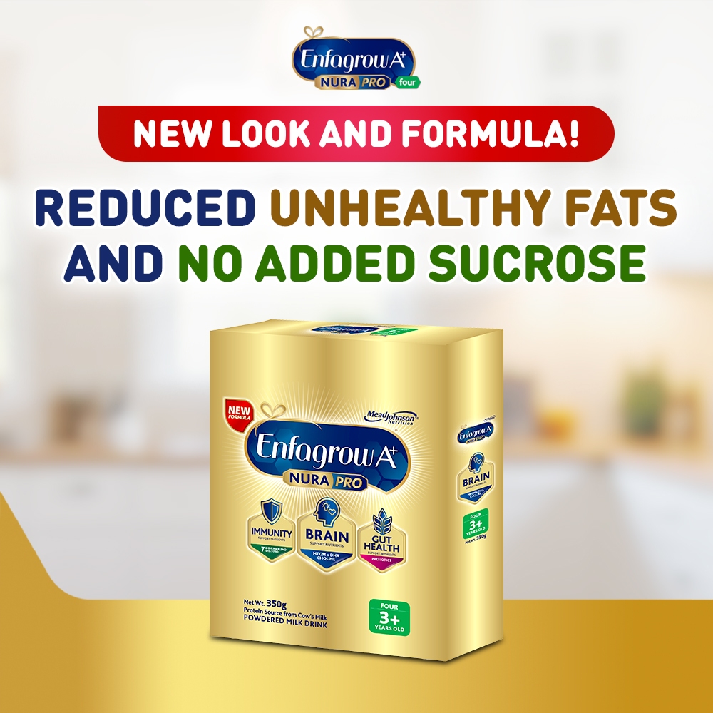 Enfagrow A+ Four Nurapro Powdered Milk Drink for Kids Above 3 Years Old 700g (350g x 2) | Shopee ...