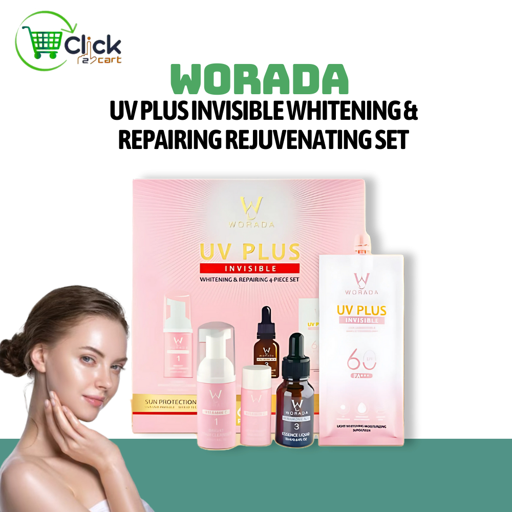 WORADA SPF60 UV Plus Brightening Skin Care Set Repairing Moisturizing ...