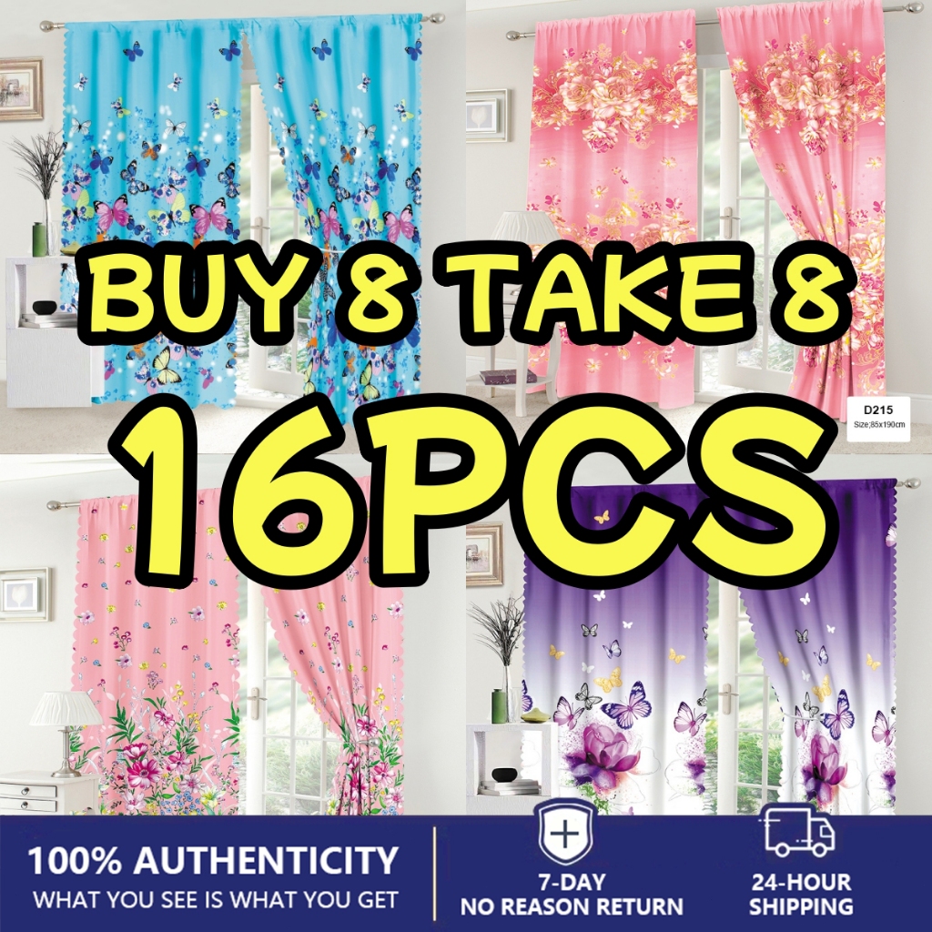 Buy 8 Take 8 16PCS Curtains Hot Sale 85x185cm Cortain Home Kurtina ...