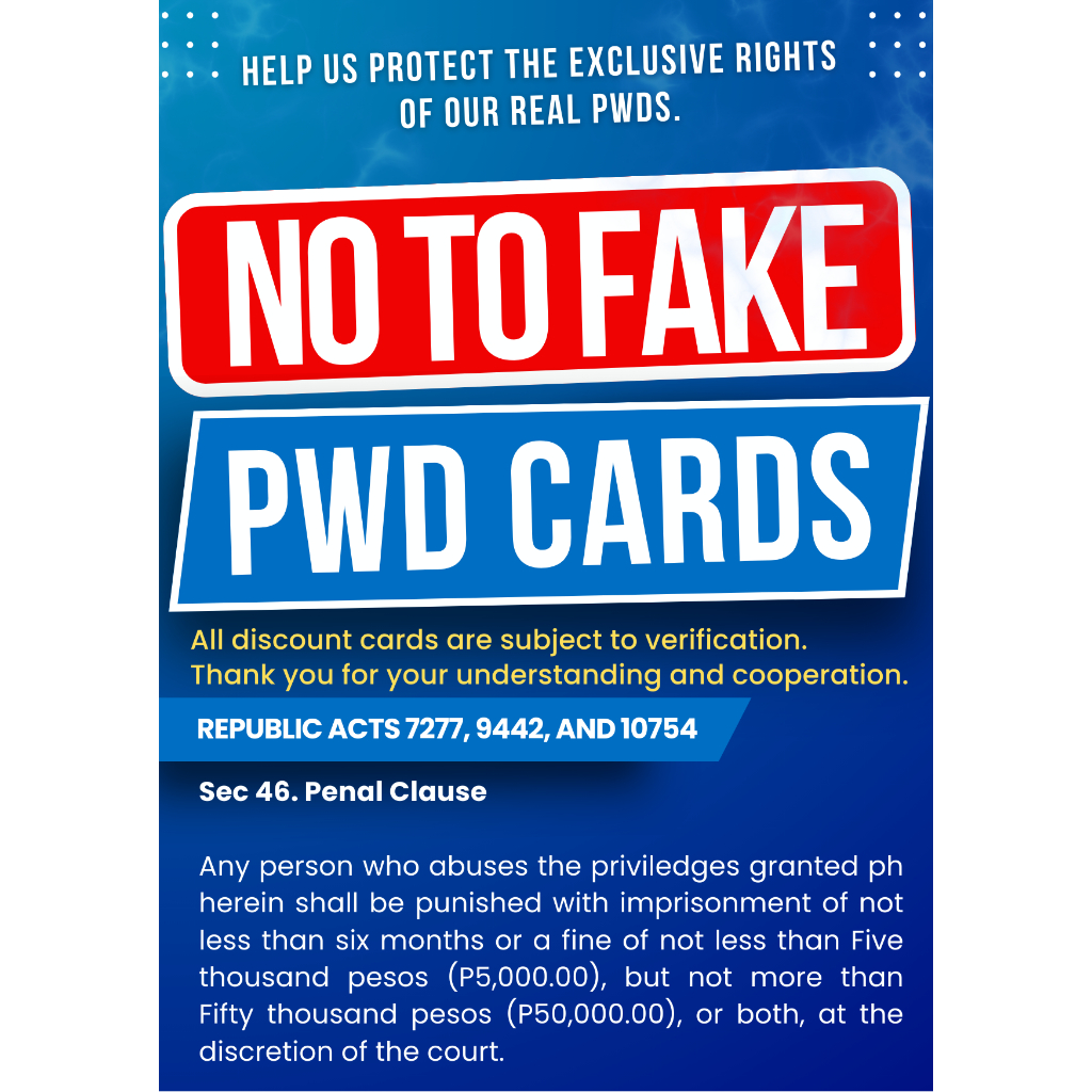 Shop pwd sign for Sale on Shopee Philippines