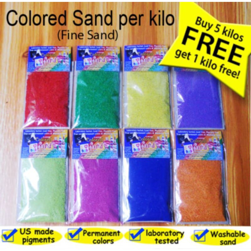 COLORED SAND ARTS AND CRAFTS (1 KILO) | Shopee Philippines
