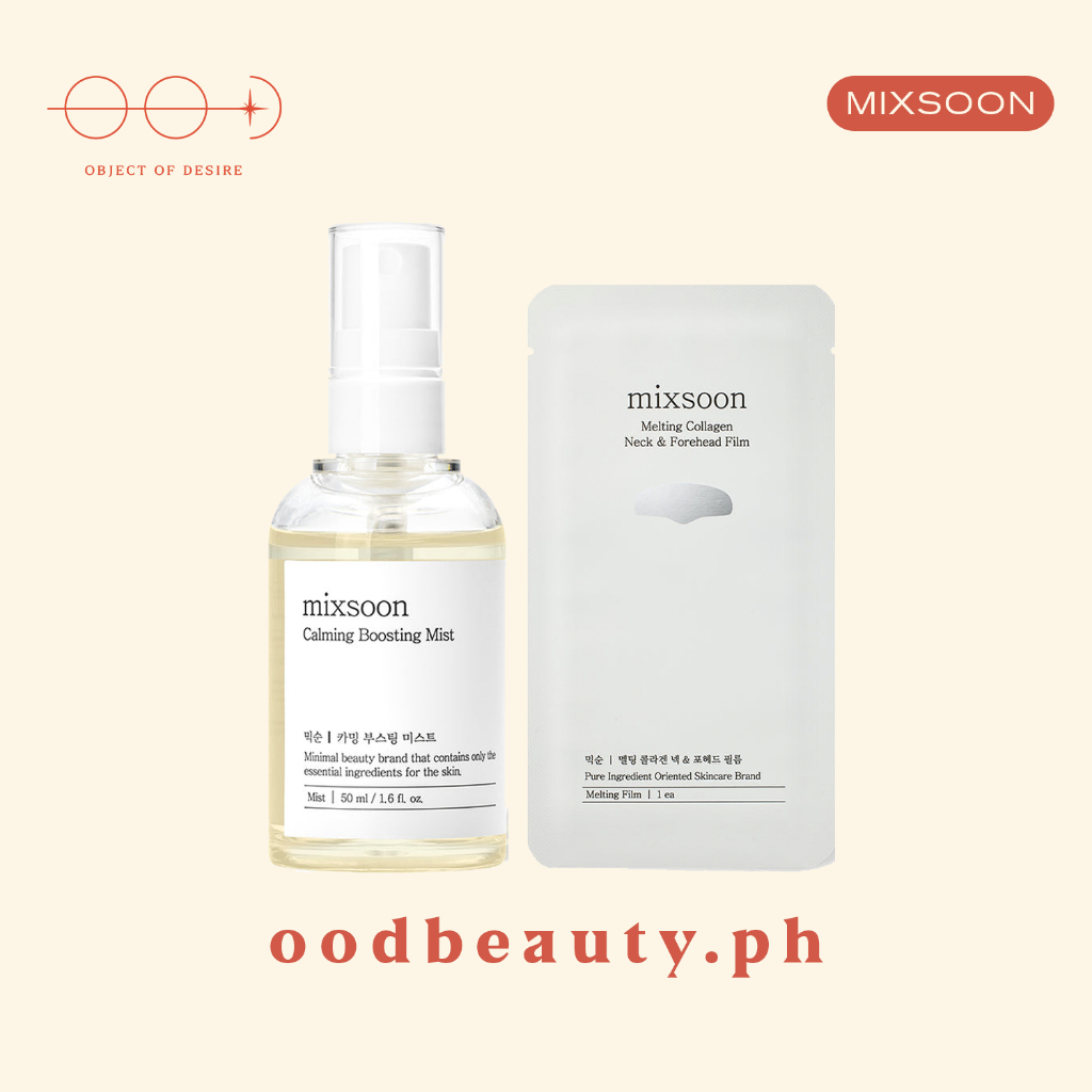 MIXSOON Melting Collagen Neck & Forehead Film / Calming Boosting Mist ...