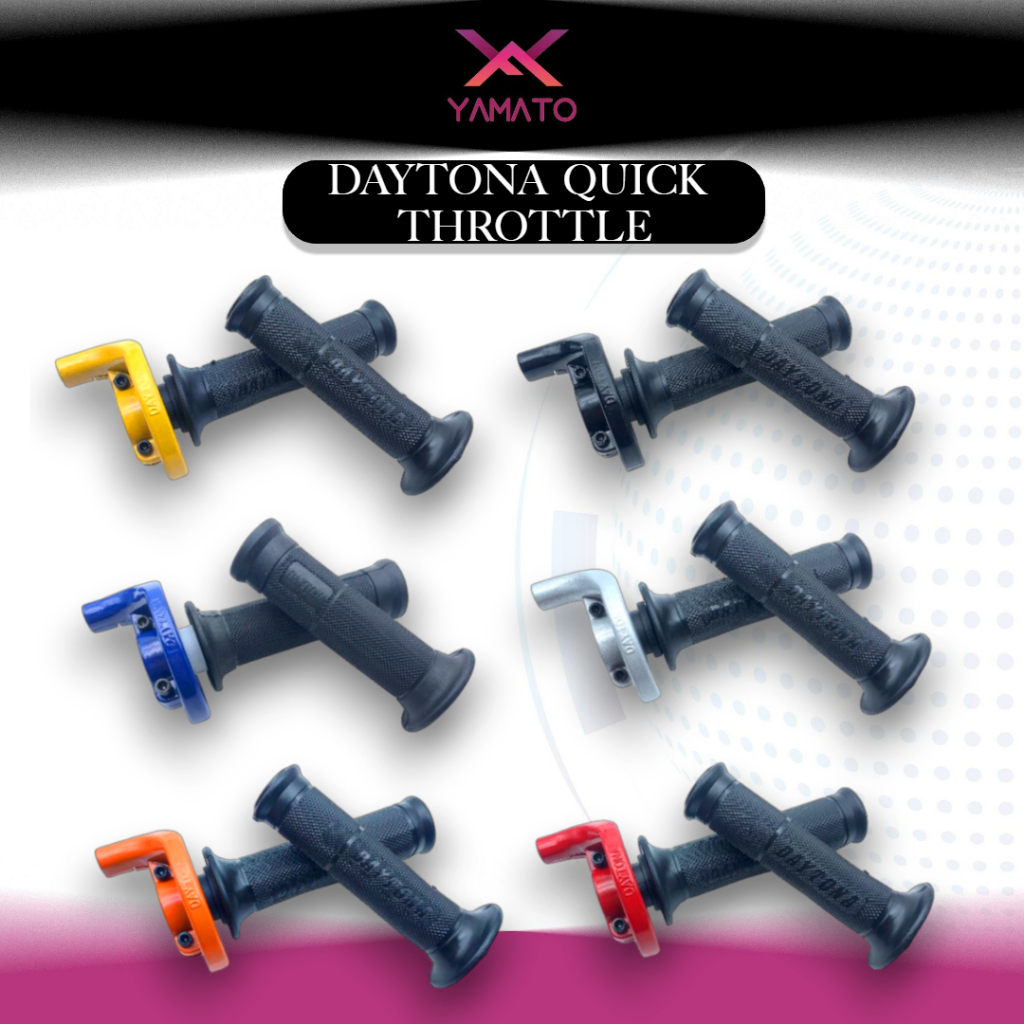 Yamato Daytona Quick Throttle with Cable & Handle Grip Universal Made ...