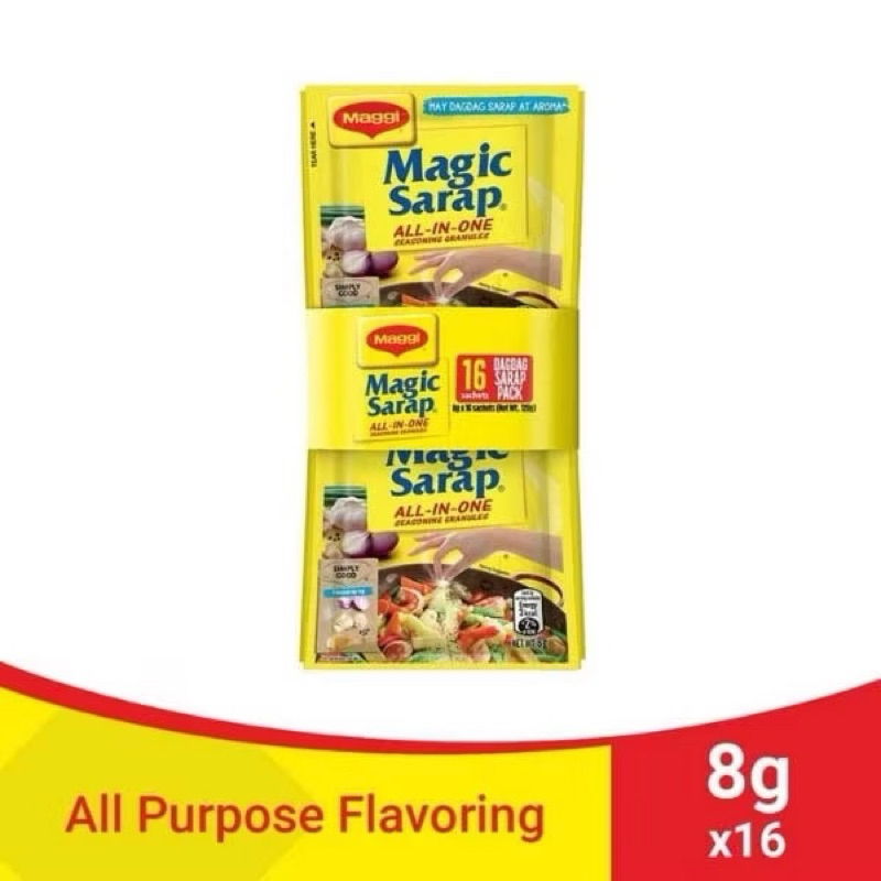 Maggi magic Sarap all-in-one Seasoning Granules 8gx16 pcs | Shopee ...