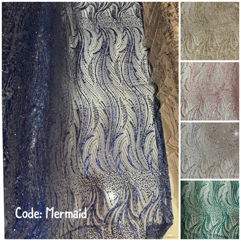 Stone Lace Studded Lace Fabric 60” width (Batch 1-per yard) | Shopee ...