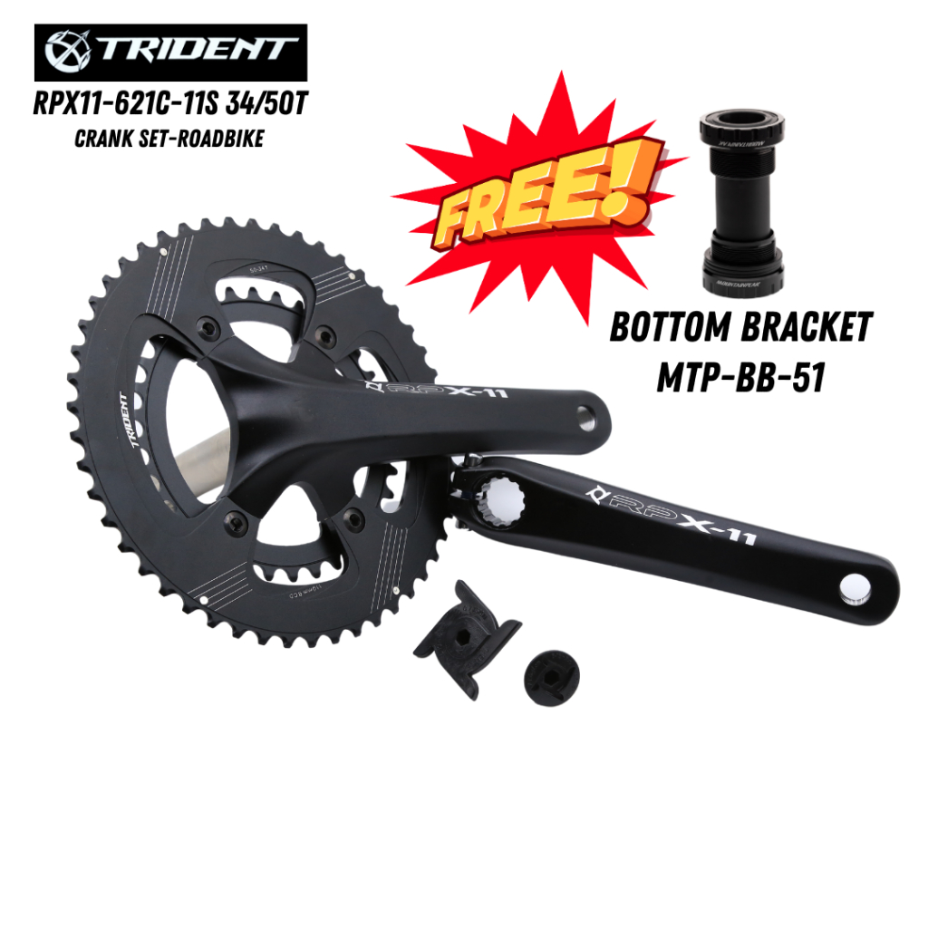 BIKE CRANKSET 2BY CRANK FOR ROAD BIKE 110 BCD Chainring 2BY 34-50T ...