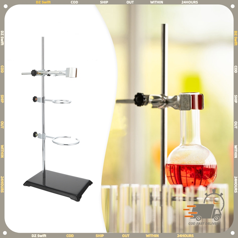 40/50CM Laboratory Iron Stand With Burette Clamp And 2 Ring Metal Clamp ...