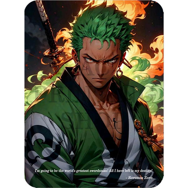 ZORO HALF SIZE A4 WATERPROOF STICKERS 2PCS. LAMINATED | Shopee Philippines