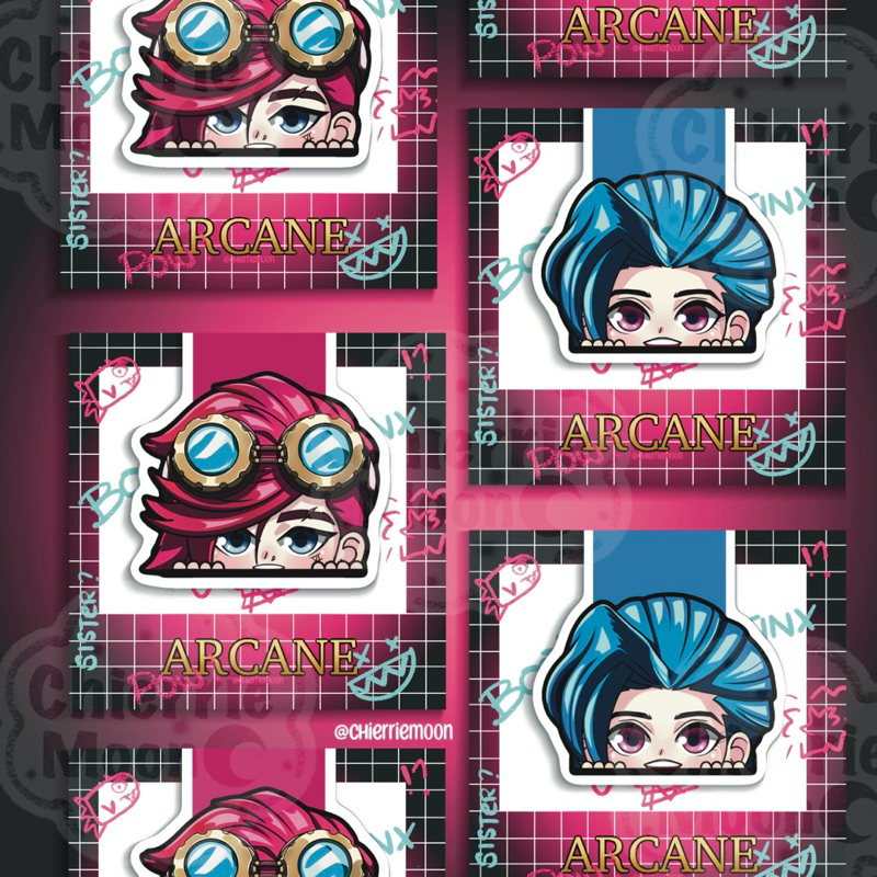 Arcane Jinx and Vi Magnetic Bookmark | Shopee Philippines