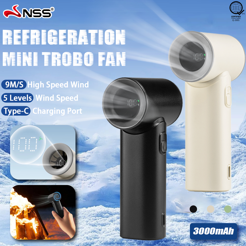 NSS Mini Portable Fan 5 Speed Strong Wind Adjustable Cooling Handy Fan ...