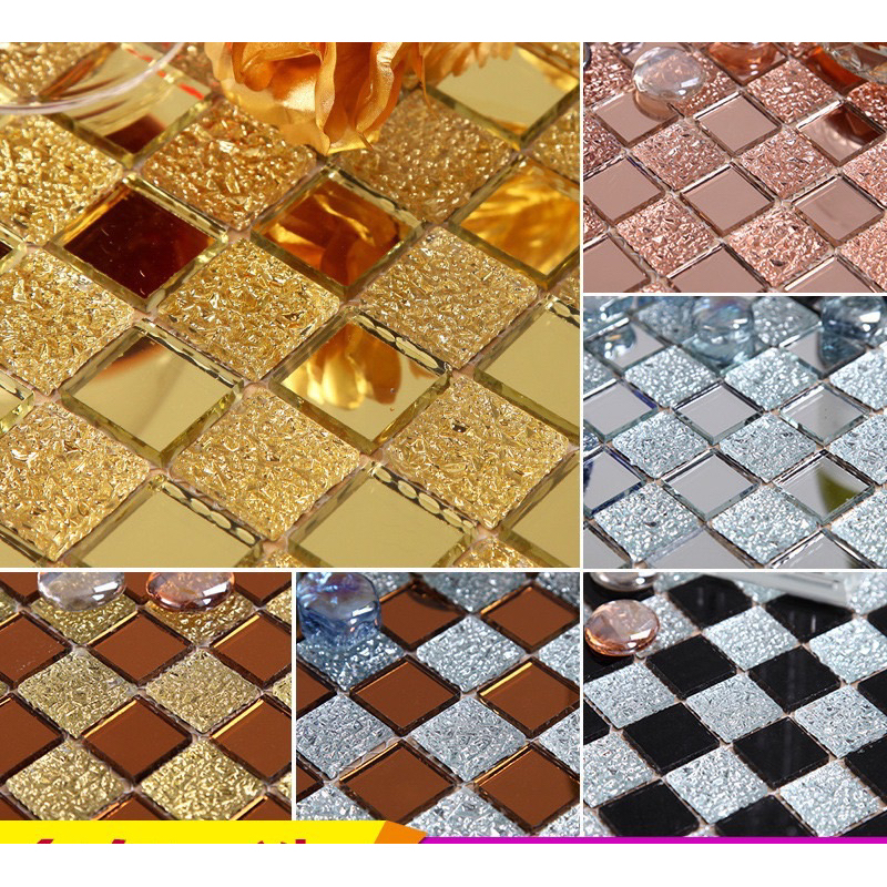 JT3 3D High-quality mosaic wall mirrors glass wall mosaic panels ...