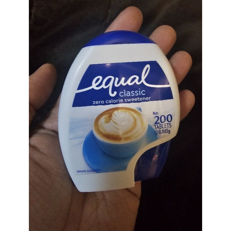 EQUAL CLASSIC ZERO CALORIE SWEETENER 100 TABLETS no box | Shopee ...