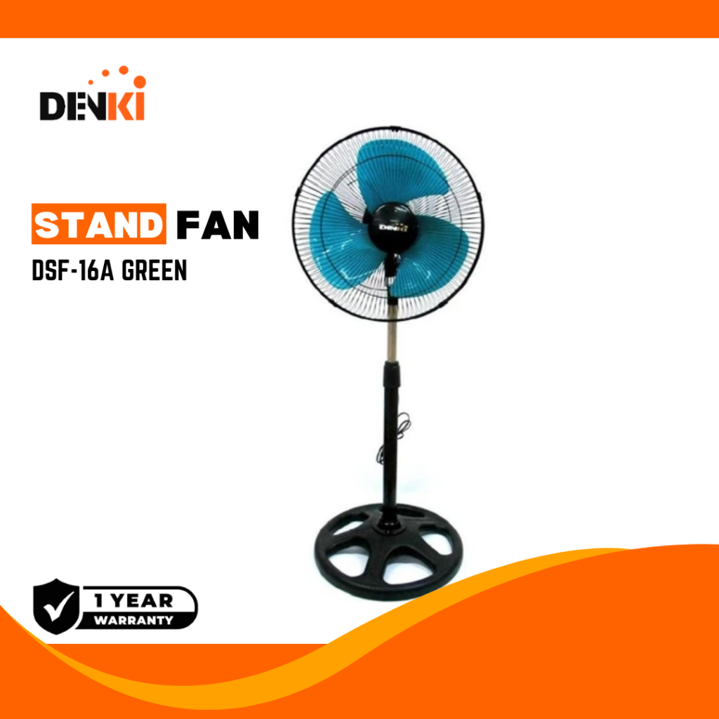 Denki 16"A Stand Fan (Green) | Shopee Philippines