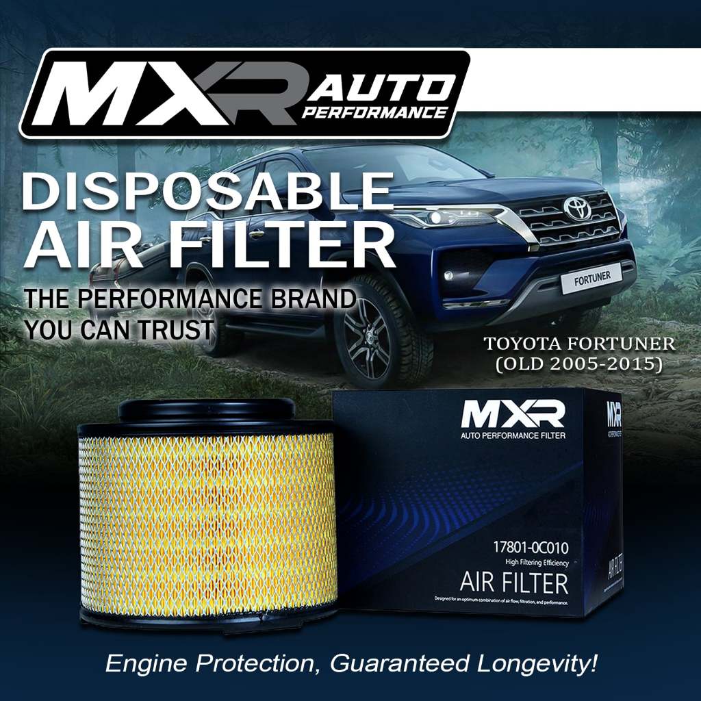 Toyota & Ford MXR Disposable Air Filter | Innova Old, Everest Old, Vigo ...