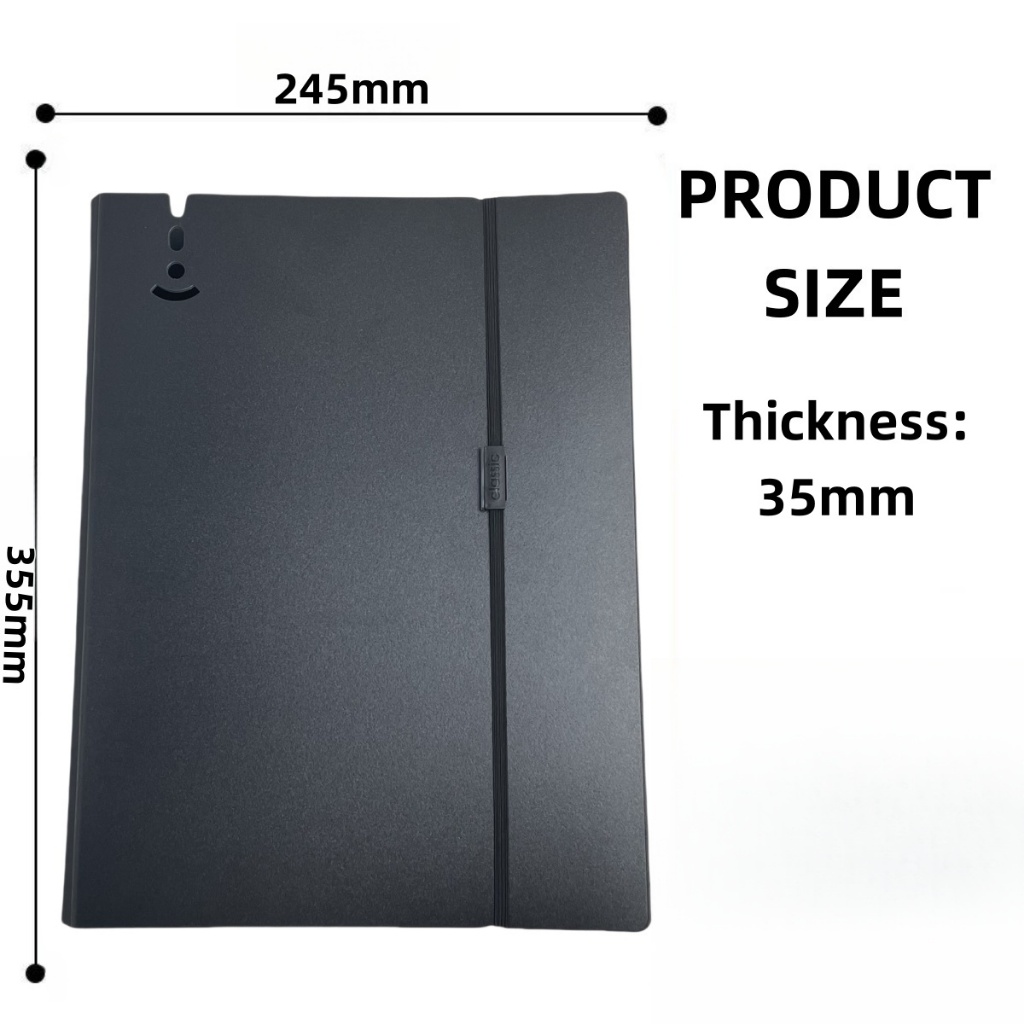 3 Ring Binder Long File Folder with Cover Folder Paper Organizer School ...