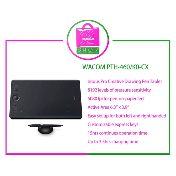 Wacom Intuos Pro PTH-460/K0-CX Pen Tablet Black | Shopee Philippines
