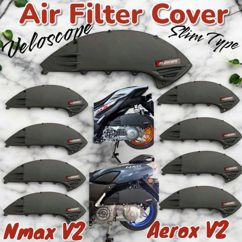 COD- Veloscope Air Filter Cover for Aerox Nmax v2 | Shopee Philippines