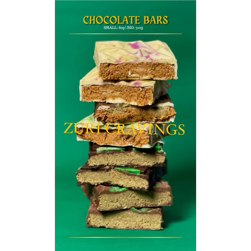 ZURI CRAVINGS PISTACHIO CHOCOLATE BAR KNAFEH / KATAIFI DUBAI VIRAL ...