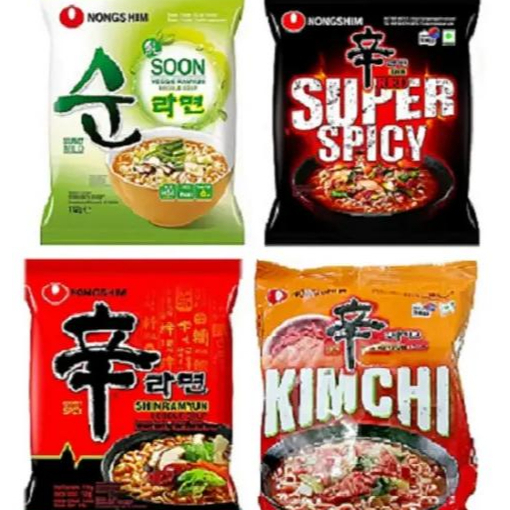 Nongshim Shin Ramyun Original/Shrimp/Kimchi/Curry Ramen 120g | Shopee ...