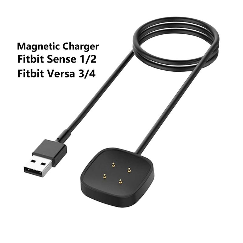4 Pin Magnetic Charger for Fitbit Sense 1 2 Versa 3/4 Replacement ...