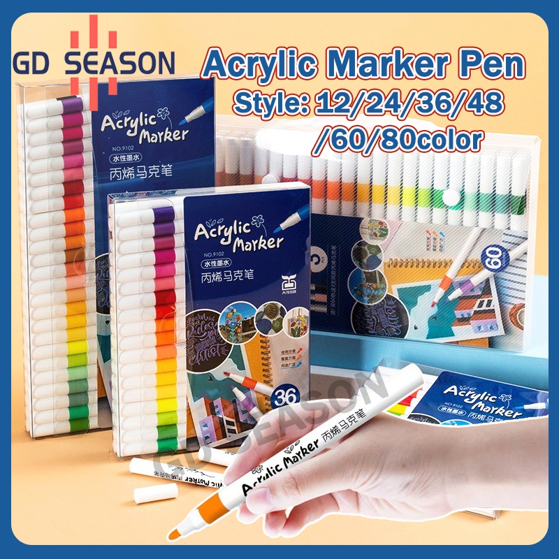 Acrylic Marker Pen Set Color Marker Set Colored Pen color pen Coloring ...