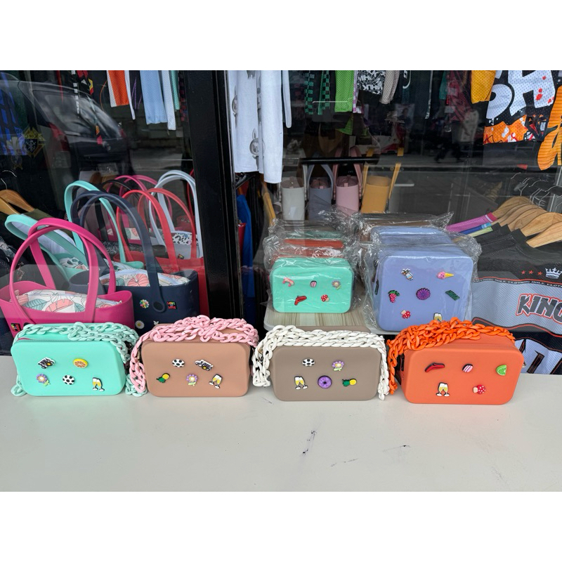 MHLK RECTANGULAR CAMERA BAG WITH ASSORTTED CUBAN STRAPS & CHARMS ...