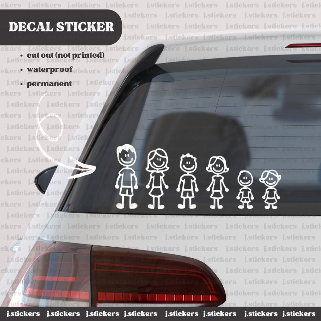 Family Stickman Car Decal Sticker | Shopee Philippines