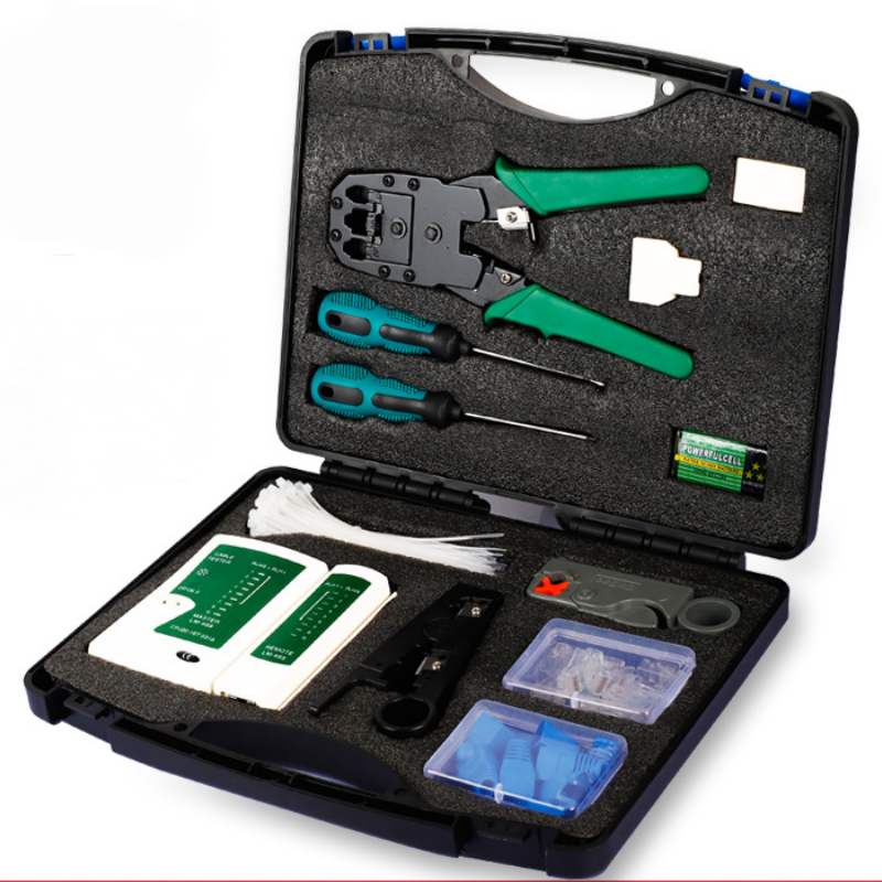 Network Maintenance Kit 12-in-One Tester Network Cable Pliers Network ...
