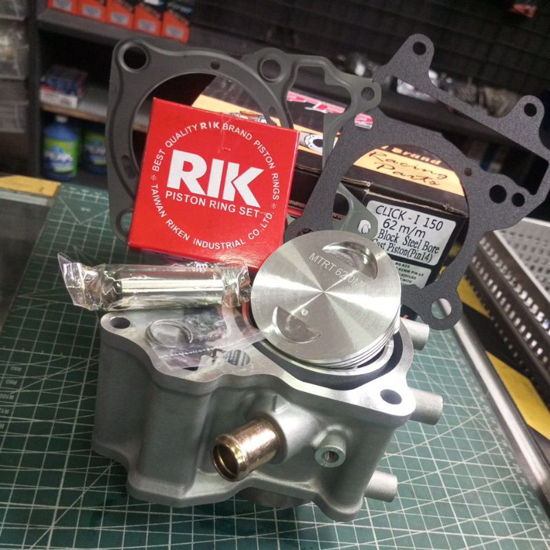 E42 Block Set 62mm Steel Bore Click 150, Airblade 150, ADV 150, PCX 150 ...