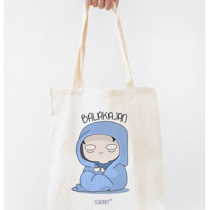 SSKAIT Boy Balakajan Funny mood canvas tote bag | Shopee Philippines