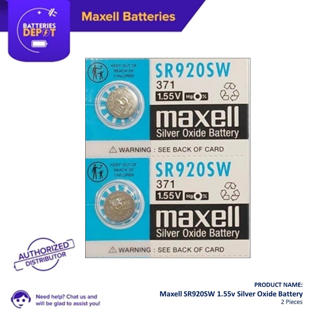 Maxell SR920SW Silver Oxide Battery P(sold by piece) | Shopee Philippines