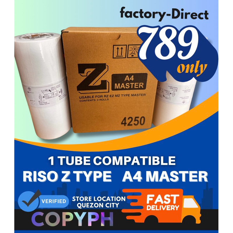 1 roll compatible riso z type A4 master | Shopee Philippines