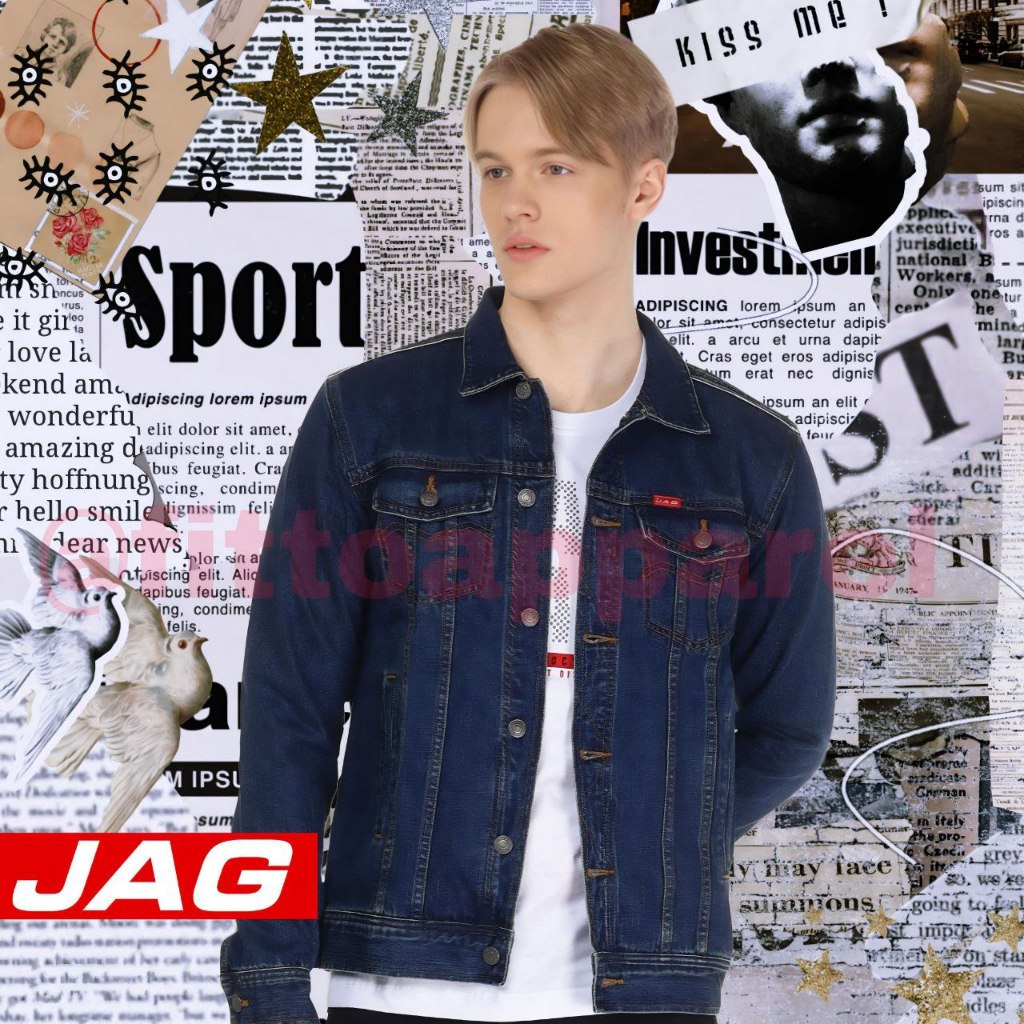 JAG Mens Denim Jacket 32b | Shopee Philippines