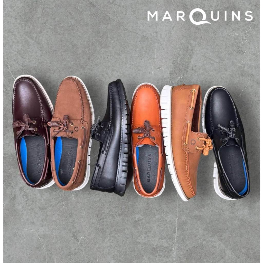 Marquins Genuine Leather Boat Shoes for MEN - Finn | Shopee Philippines