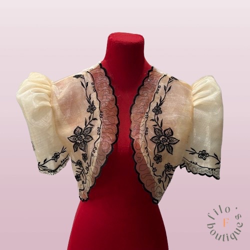 Modern Filipiñana Filipiniana Bolero with Embroidery | Formal Wear ...