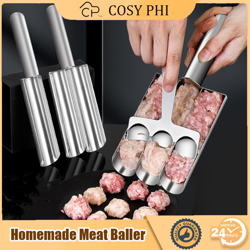 COSYPHI 1/3/4 Rows Meatball Maker Homemade Meat Baller Tool Kitchen ...
