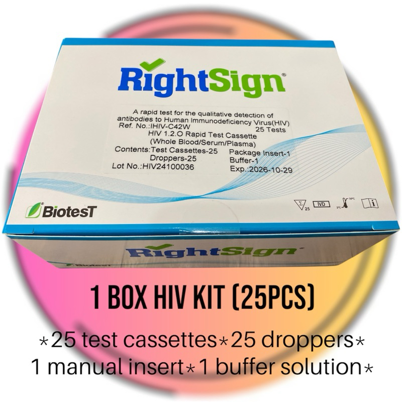 ONE BOX HIV TEST KIT (25pcs) | Shopee Philippines