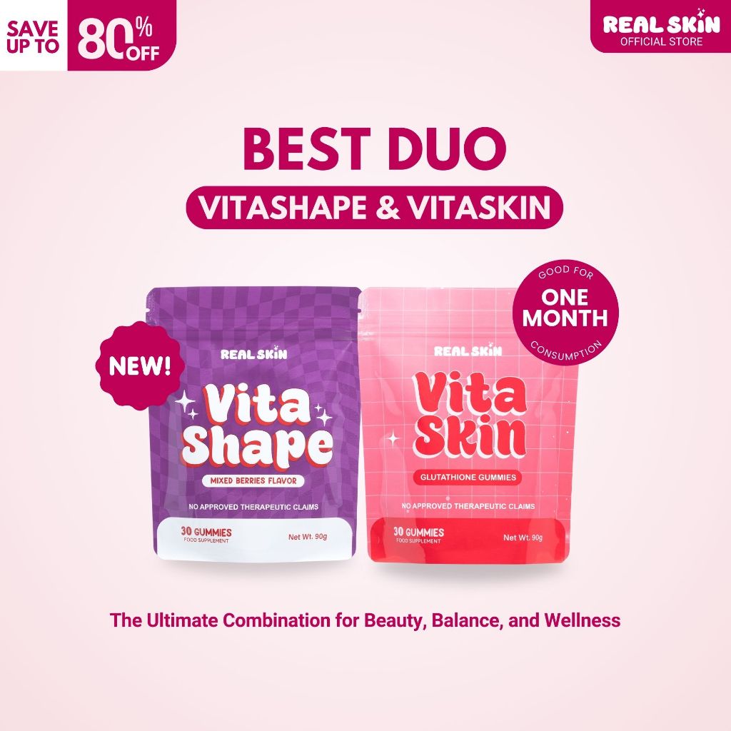 [Best Duo] Real Skin VitaShape + VitaSkin (Promotes Digestive Health ...