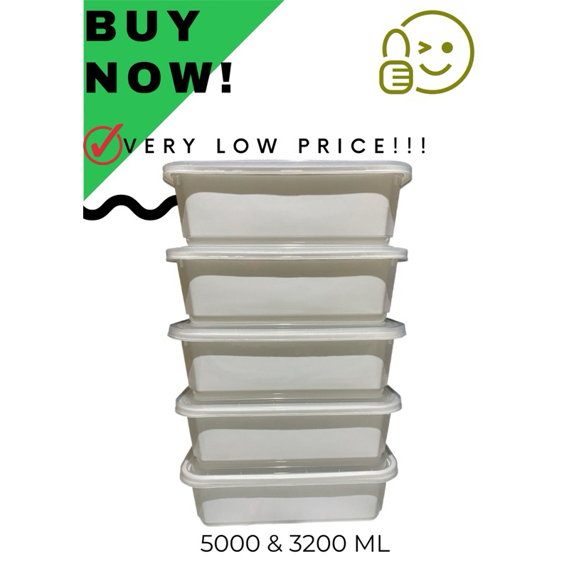 5pcs Party tray Catering tray Microwavable Food Container 3200ml 5000ml ...