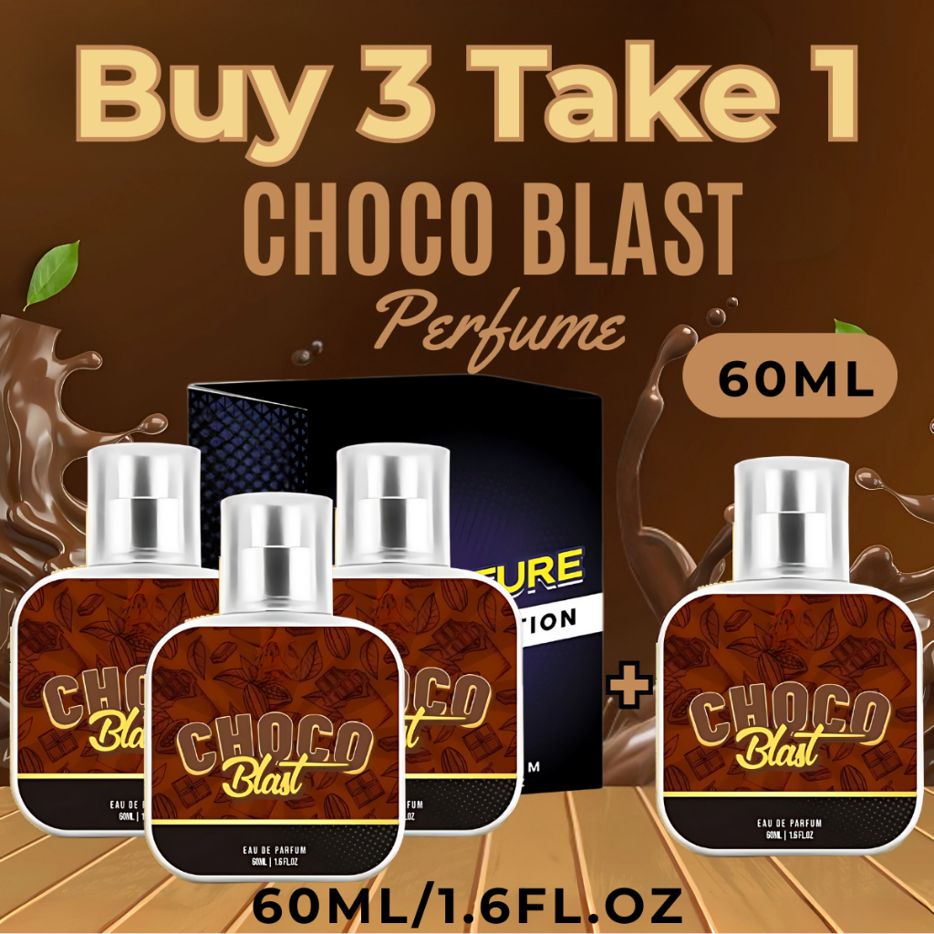 Buy 3 Get 1 Free - Choco Blast Premium Edition Perfume 60ml for Men ...