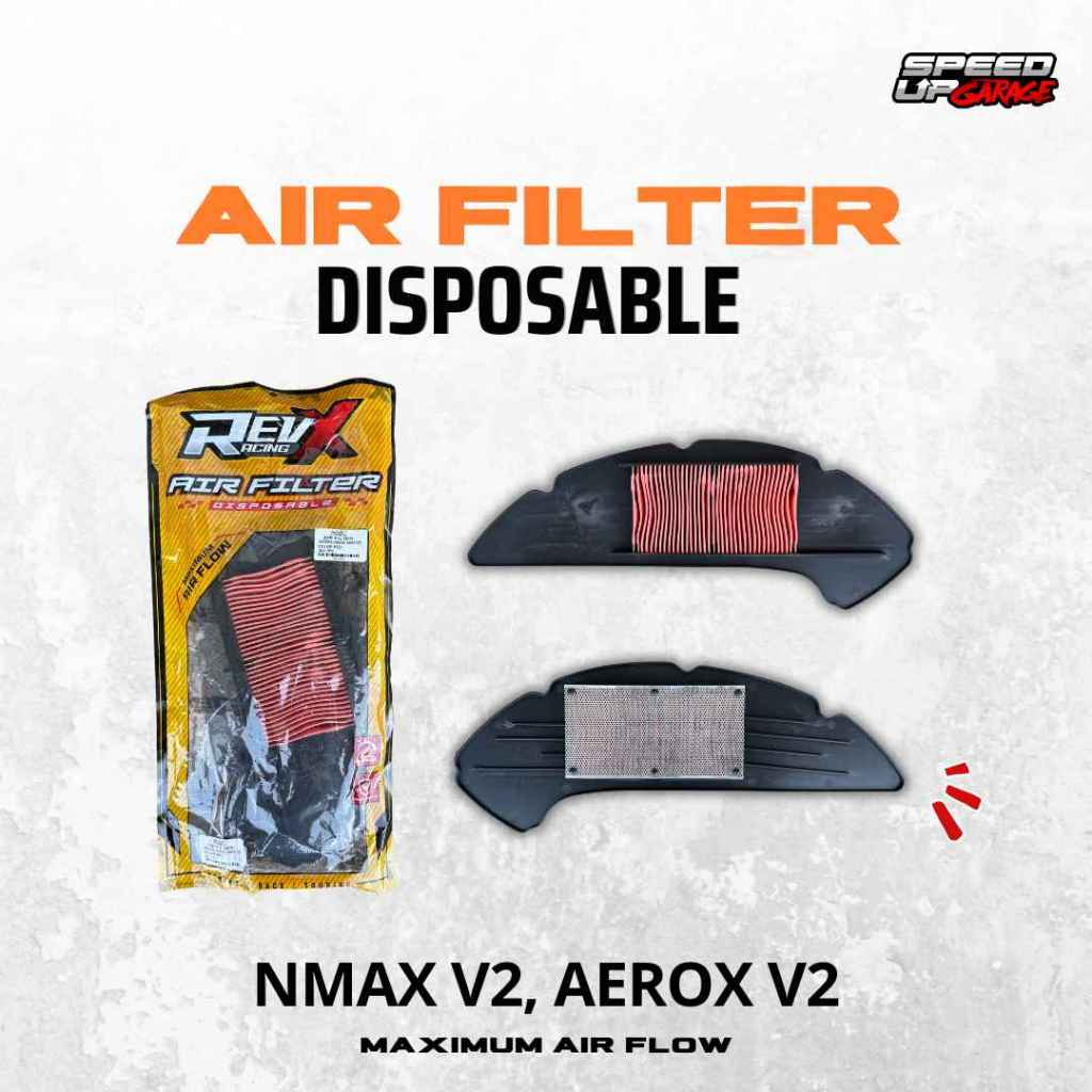 DISPOSABLE AIR FILTER REVX RACING FOR MOTORCYCLE | Shopee Philippines