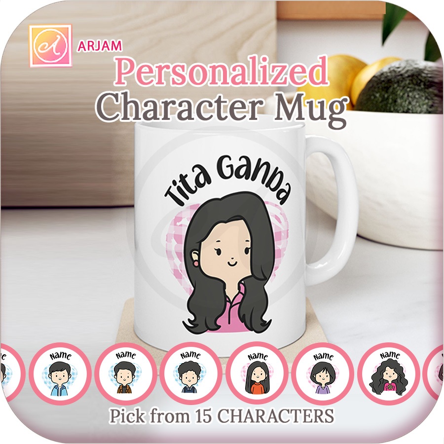 11oz Personalized Mug w/ FREE Box | Personalized Character Mug | 1 Side ...