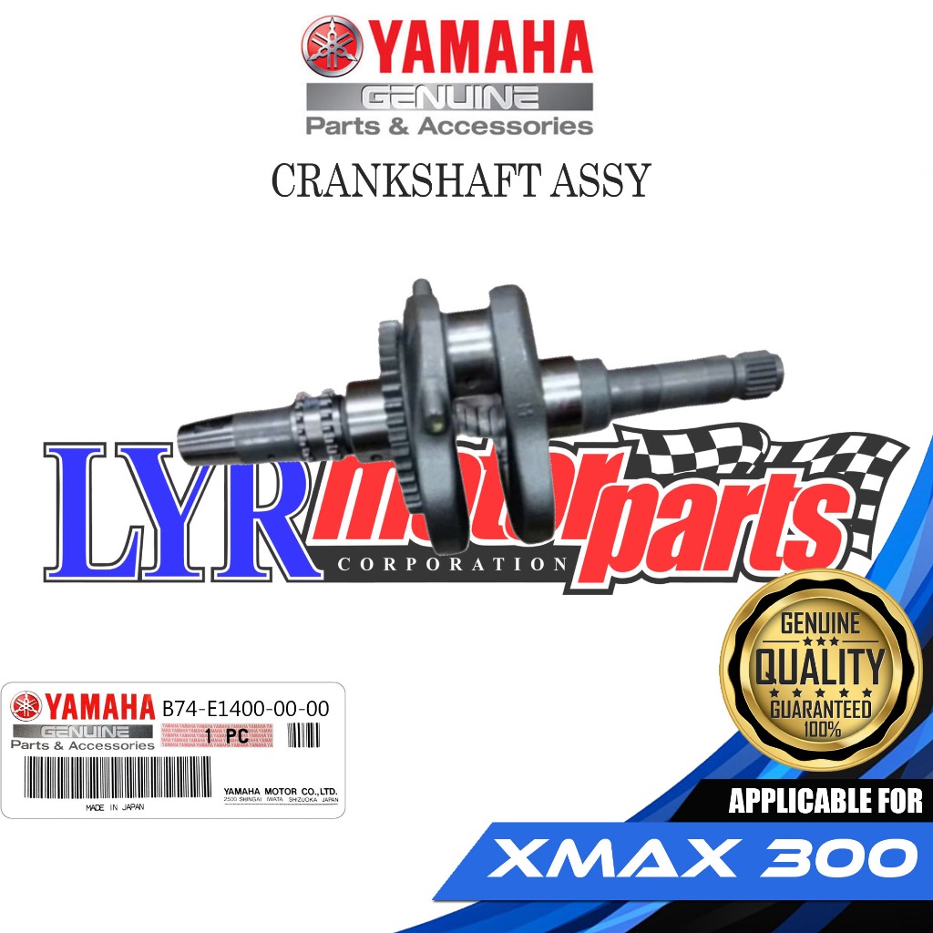 YAMAHA GENUINE CRANKSHAFT ASSY FOR XMAX 300 ( B74-E1400-00-00 ) | Shopee Philippines