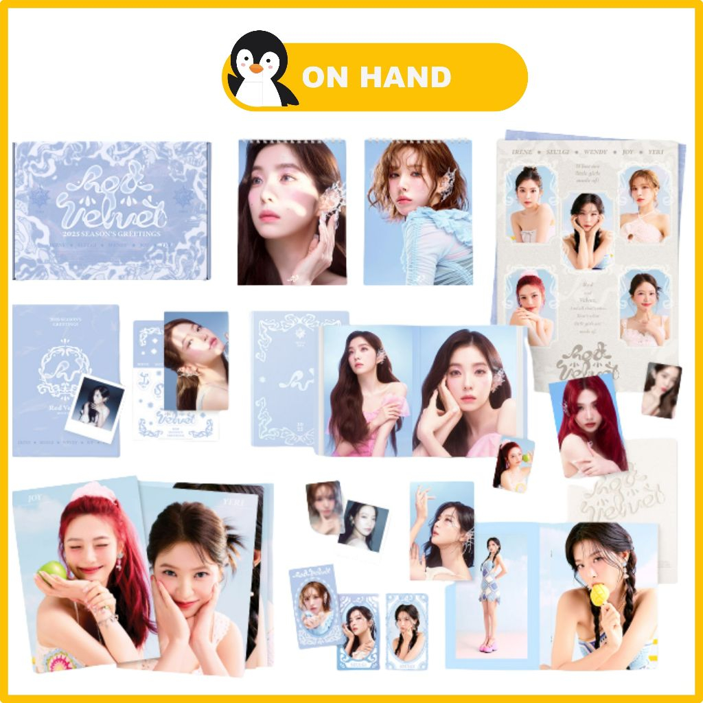 Red Velvet 2025 SG Seasons Greetings Tingi A4 Photo Dairy Brouchure Desk Calendar Sticker Poster ...