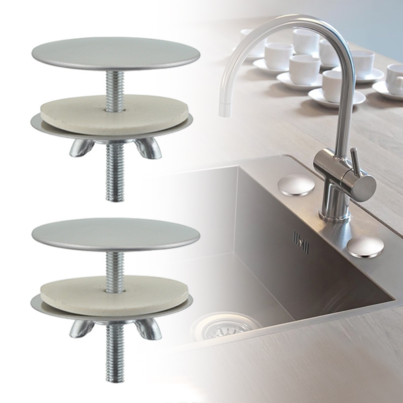 Stainless Steel Kitchen Sink Hole Covers Heavy Duty Plug for Leakage ...