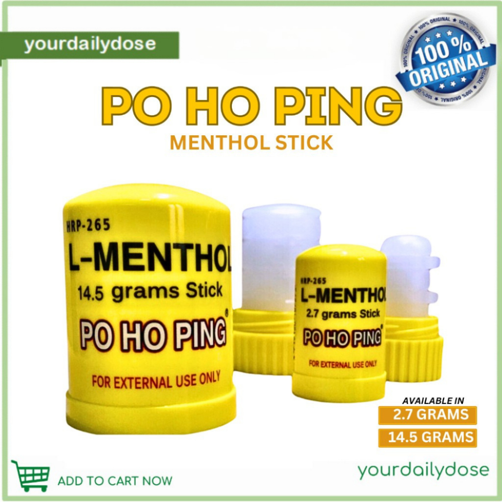 L - Menthol Po Ho Ping (Original) Menthol Stick 14.5g | 2.7g | Shopee ...