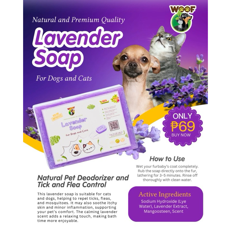 Lavander Soap (For Cats & Dogs) | Shopee Philippines