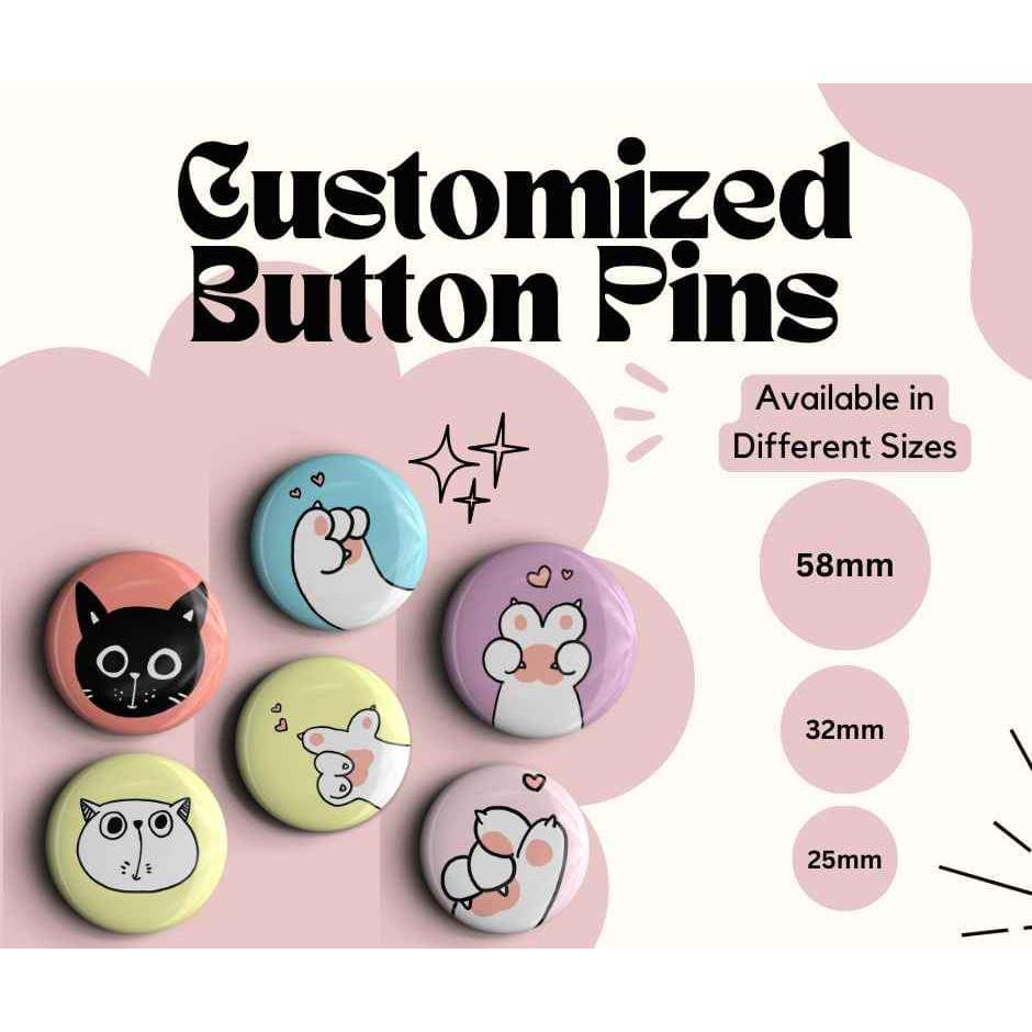 CUSTOMIZED BUTTON PINS | Shopee Philippines