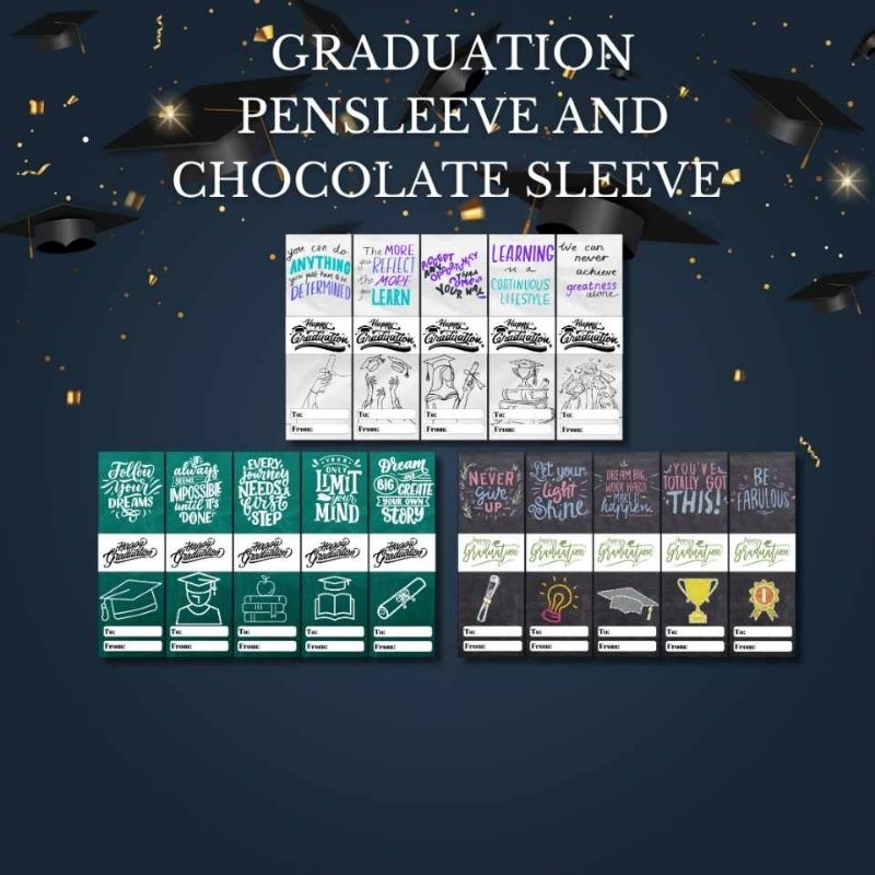 Graduation Pensleeve Moving up pensleeve pencil holder simple gift ...